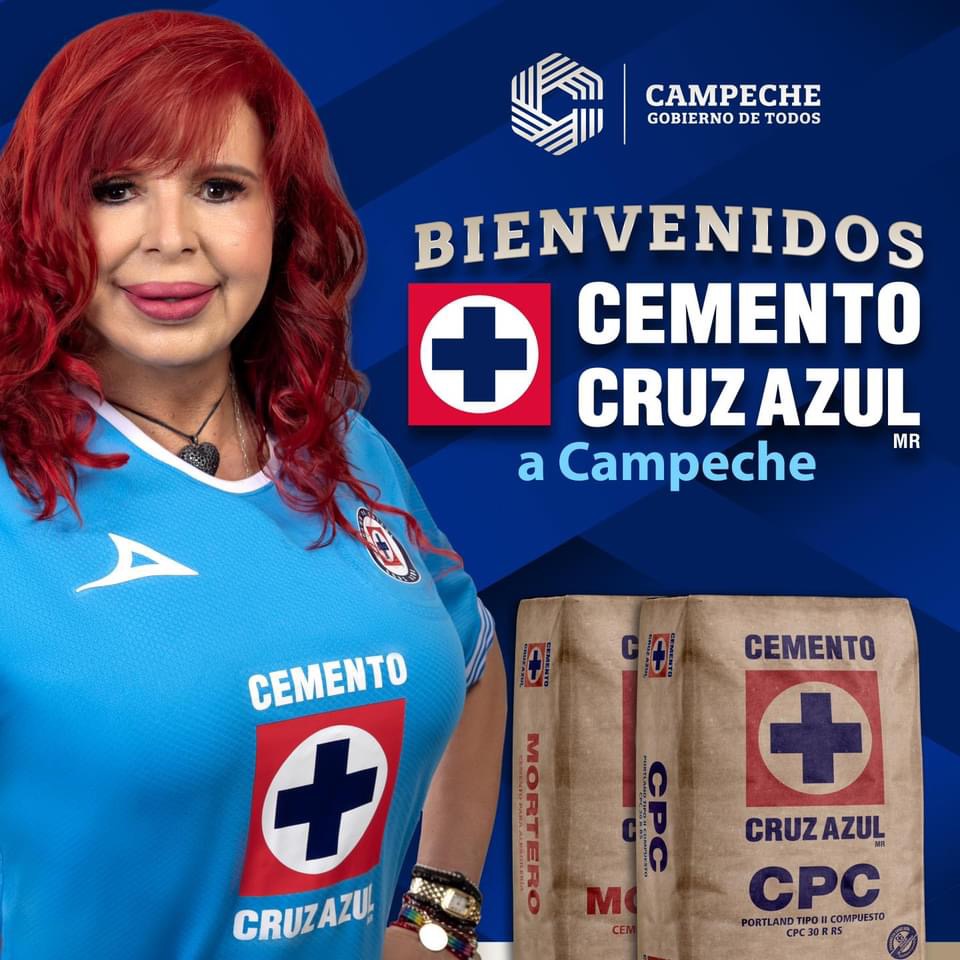Bienvenidos cemento Cruz Azul a Campeche - Layda Sansores San Román